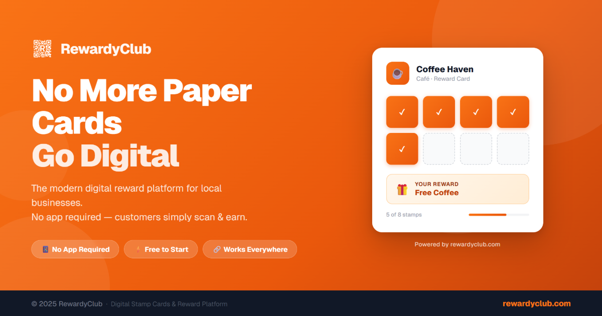 RewardyClub - Digital Stamp Cards & Reward Platform